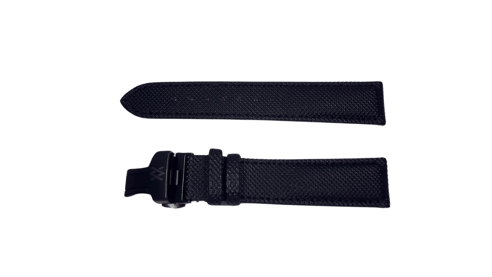 Black leather strap with black stitching (20-18mm) – BA111OD